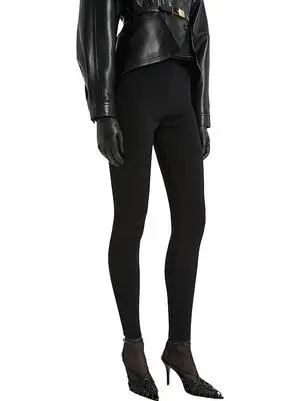 BALMAIN Balmain High-Waisted Milano Jersey Trousers