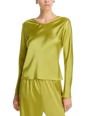 LESET Barb Long Sleeve Top - Chartreuse