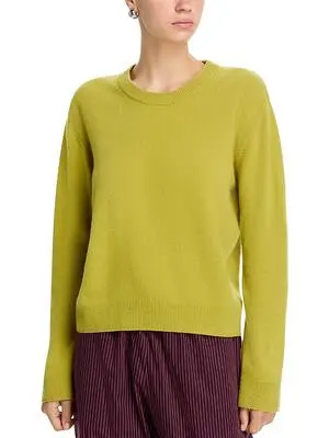 LESET Jesse Wool Classic Crew Sweater - Chartreuse