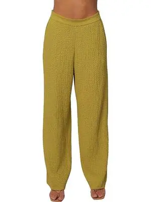 JLUXLABEL Jluxlabel Unwind Textured Wide Leg Pants Lime