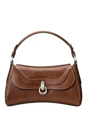 Polo Ralph Lauren Leather Top Handle Bag - Brown