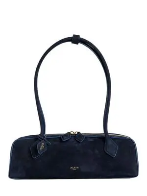 Alaïa Alaïa Le Teckel Medium Leather Shoulder Bag Blue