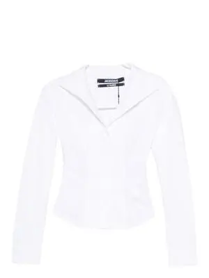 Jacquemus Cotton Shirt With Classic Collar - White