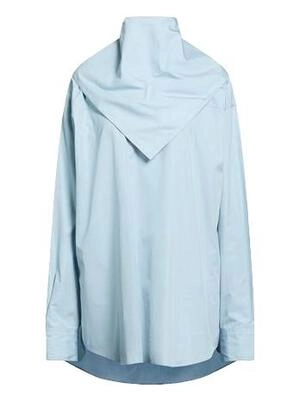 AMI Paris Cotton Poplin Oversized Shirt - Blue