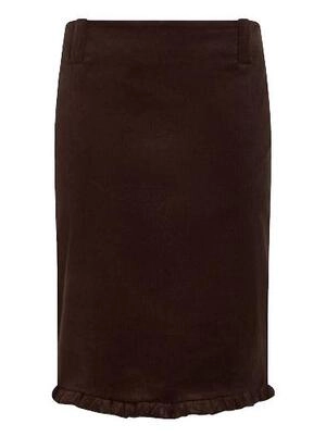 MEIMEIJ Midi Pencil Skirt - Brown