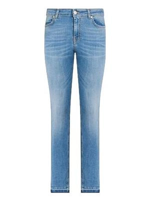 GAELLE PARIS Skinny Fit Stretch Denim Jeans - Blue