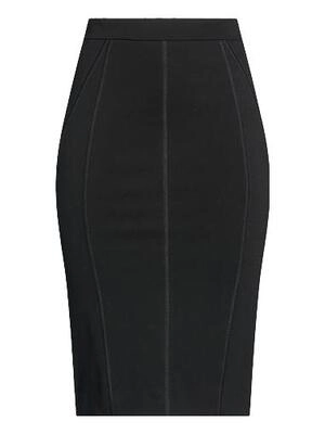 GRIFONI Midi Pencil Skirt With Zipper Fastening - Black