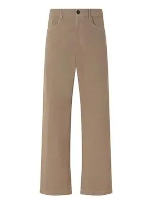 Dries Van Noten Straight-leg Cotton Trousers - Neutrals