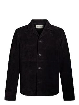 Officine Générale Goat Suede Overshirt - Blue