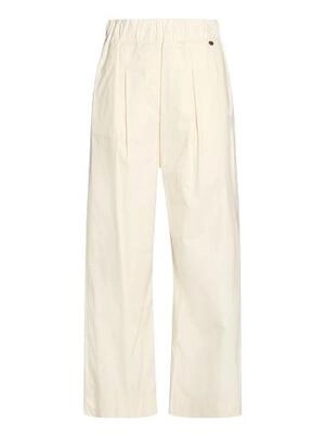Liu Jo Cotton Elastane Poplin Pants - Ivory
