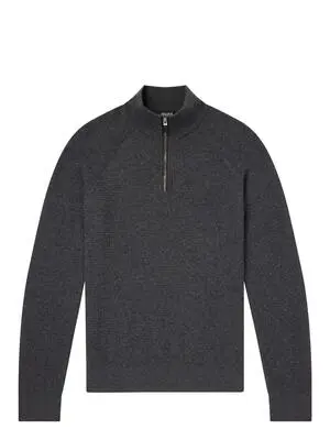 Zegna Oasi Cashmere Half-zip Sweater - Gray