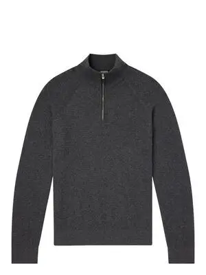 Zegna ZEGNA Oasi Cashmere Half-Zip Sweater Gray