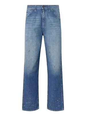 MAISON MARGIELA Straight-leg Jeans In Stained Denim - Blue