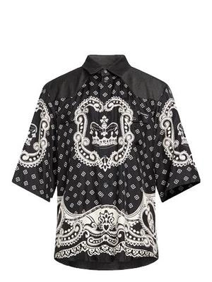 Dolce & Gabbana Shirt Size Silk, Cotton, Elastane - Black