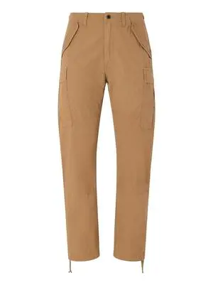 Polo Ralph Lauren Straight-leg Cotton-canvas Cargo Trousers - Brown