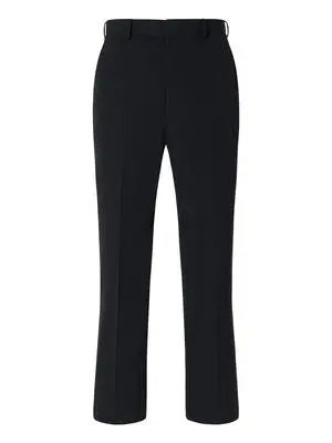 Auralee Straight-leg Wool-gabardine Trousers - Black