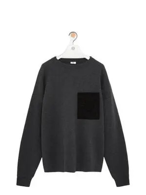 Loewe Loewe Anagram Pocket Sweatshirt Grey/black