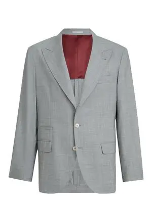 Brunello Cucinelli Peak-lapels Blazer - Grey