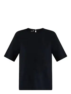 Stella McCartney Stella McCartney Compact Knit T-Shirt Black