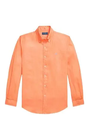 Polo Ralph Lauren Polo Pony Embroidered Buttoned Shirt - Orange