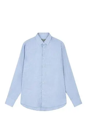 Canali Plaid Shirt Blue