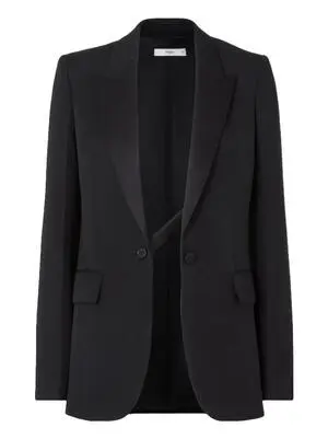 Fendi Grain De Poudre Single-breasted Blazer - Black