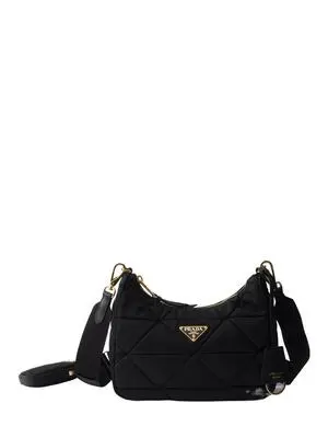 Prada Quilted Re-nylon Shoulder Bag - Black