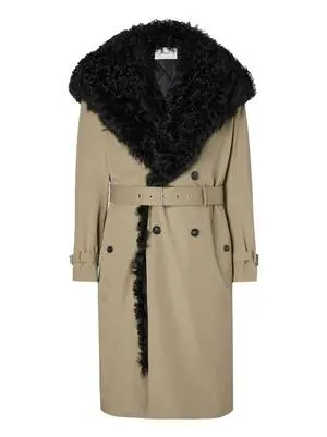 Fendi Rope-coloured Cotton Trench Coat - Beige