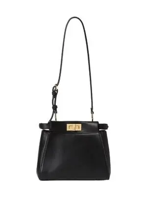 Fendi Peekaboo Xs Leather Bag - Black