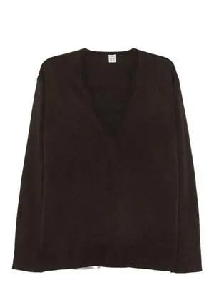 TOTEME V-neck Knit Top - No