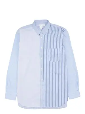 Comme Des Garçons Long-sleeved Striped Shirt - Blue