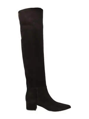GIANVITO ROSSI Gianvito Rossi 50mm Suede Knee-High Boots Black