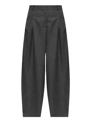 BY MALENE BIRGER High-waisted Wide-leg Trousers - Grey