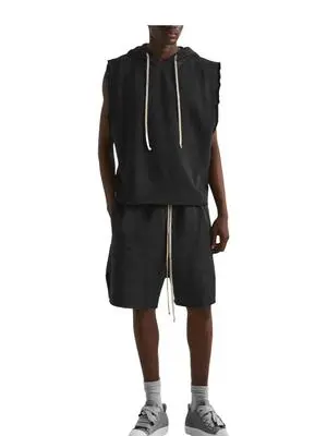 Rick Owens Sleeveless Hooded Tunic - Black