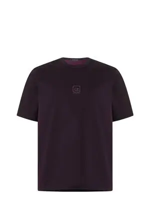 C.P. COMPANY Crewneck Short Sleeve Top - Black