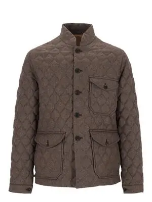 EMPORIO ARMANI Emporio Armani Diamond-Quilted Jacket With Horn Button Front