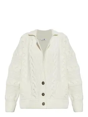 Versace Wool Cashmere Cable-knit Cardigan - No