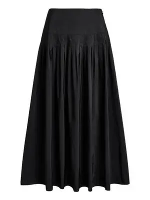 Ralph Lauren High-waisted Pleated Flared Skirt - Black