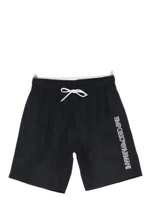 EMPORIO ARMANI Emporio Armani Logo Print Swim Shorts