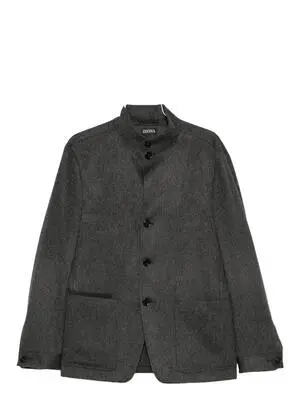 ZEGNA ZEGNA Long-Sleeve High-Neck Jacket