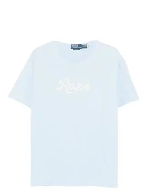 Ralph Lauren Polo Logo Printed Crewneck T-shirt - Light Blue