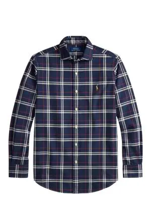 Polo Ralph Lauren Check-print Long-sleeve Shirt - Blue