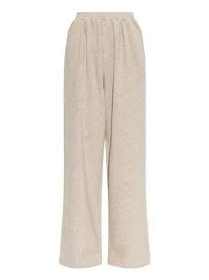 American Vintage Elastic Waist Wide Leg Trousers - Beige
