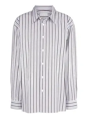 Dries Van Noten Striped Print Shirt White