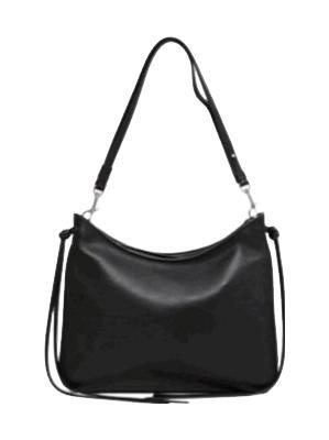 Phoebe Philo Zipper Shoulder Bag - Black/silver