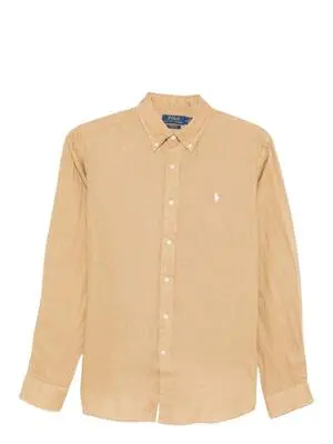 Polo Ralph Lauren Long-sleeved Buttoned Shirt - Camel