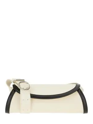 JIL SANDER Foldover Top Shoulder Bag - White