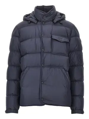 Moncler Padded Down Jacket Blue