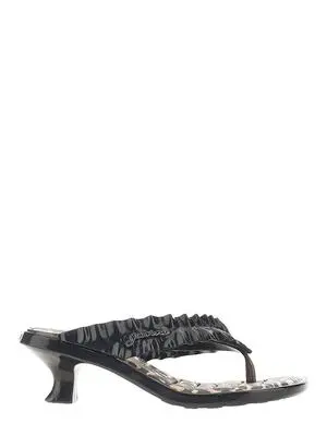 GANNI X Melissa Rubber Thong Heel - Black
