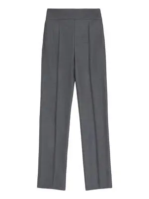 Valentino Garavani Silk-wool Tailored Straight-leg Trousers - Nude